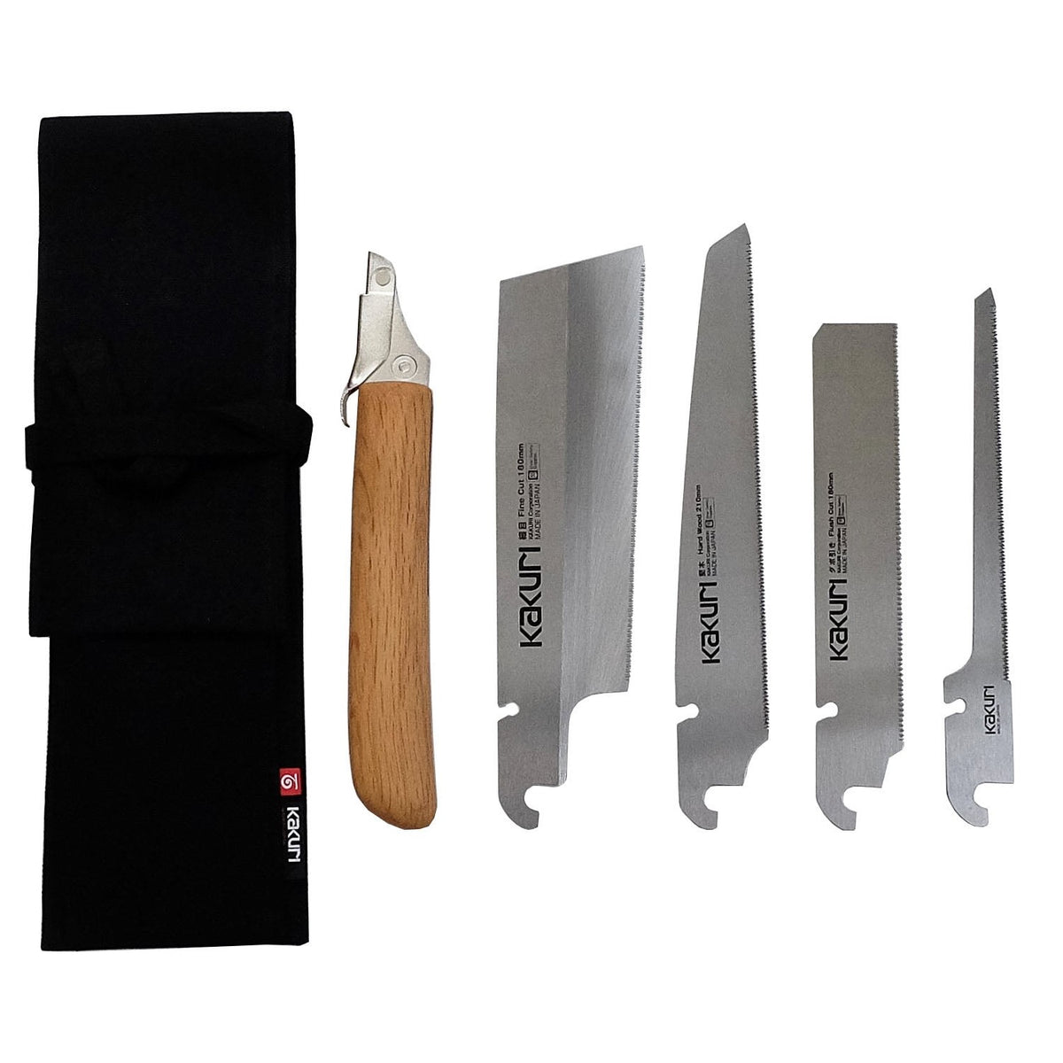 Precision Woodworking Saw Kit 4 type blades Kakuri Sangyo